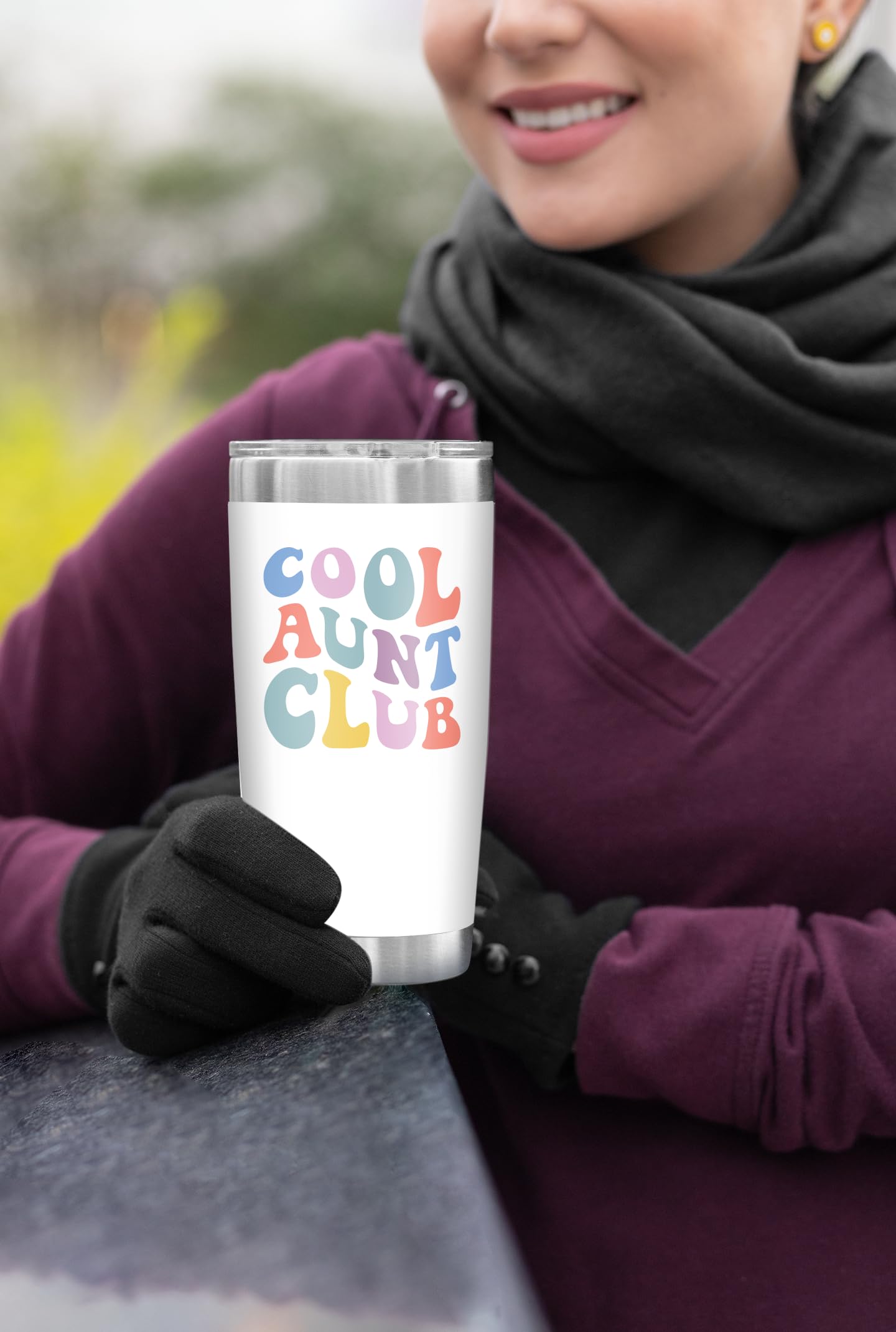 NewEleven Mothers Day Gifts For Aunt From Niece, Nephew - Cool Gifts For Aunt, New Aunt, Auntie, Sister - Aunt Birthday Gift, Aunt Announcement, Promoted To Aunt, Best Aunt Ever - 20 Oz Tumbler