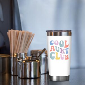 NewEleven Mothers Day Gifts For Aunt From Niece, Nephew - Cool Gifts For Aunt, New Aunt, Auntie, Sister - Aunt Birthday Gift, Aunt Announcement, Promoted To Aunt, Best Aunt Ever - 20 Oz Tumbler