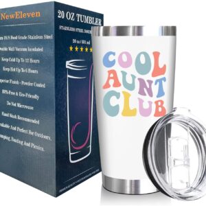 NewEleven Mothers Day Gifts For Aunt From Niece, Nephew - Cool Gifts For Aunt, New Aunt, Auntie, Sister - Aunt Birthday Gift, Aunt Announcement, Promoted To Aunt, Best Aunt Ever - 20 Oz Tumbler