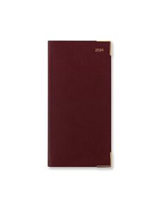 letts classic slim week to view with appointments and planners 2024 diary - burgundy