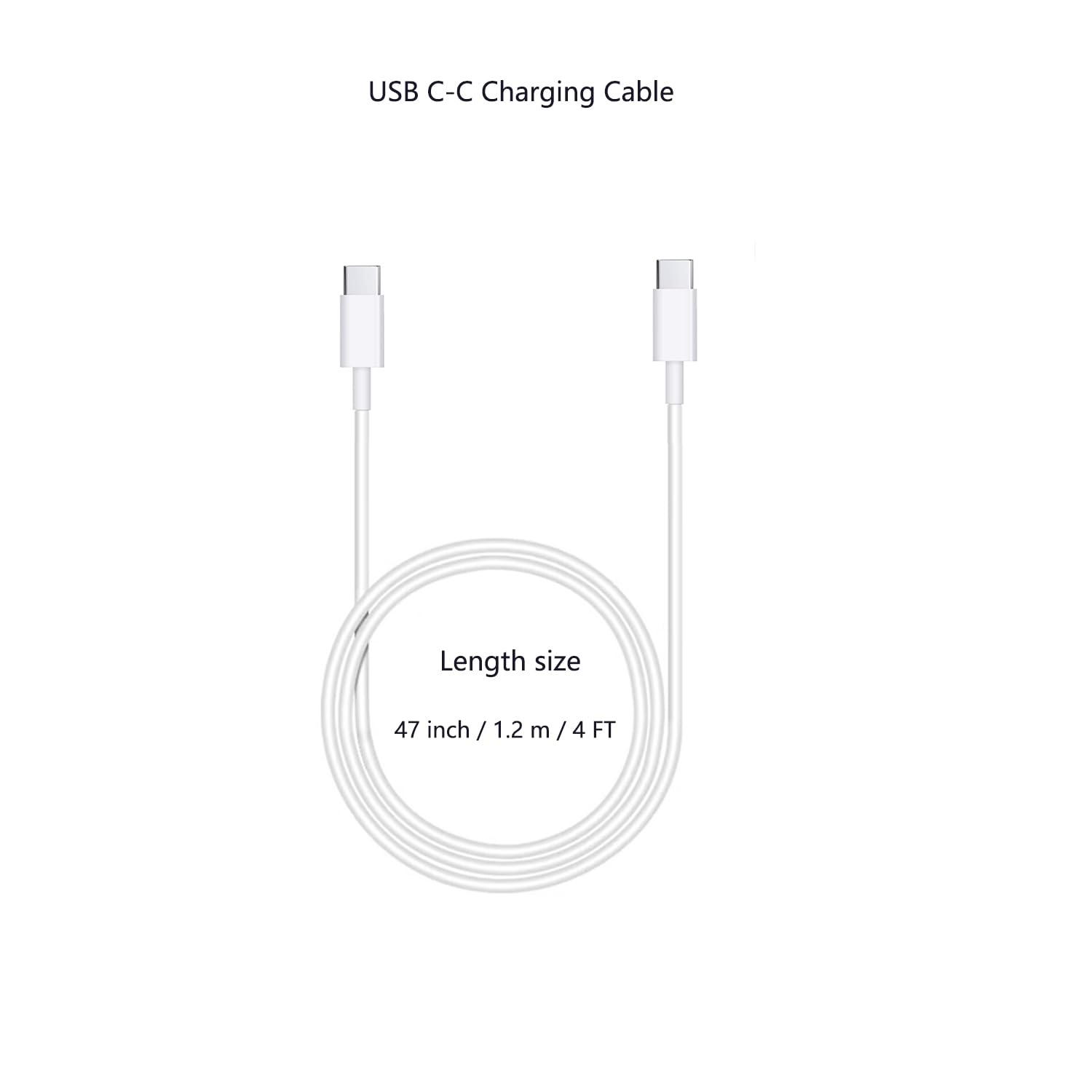 PD 20W USB C Fast Charger and Cable Compatible with iPhone 15,15 Plus,15 pro,15 pro max,OthoKing Type C Wall Charger with 4FT/1.2M USB C to C Charging Cable