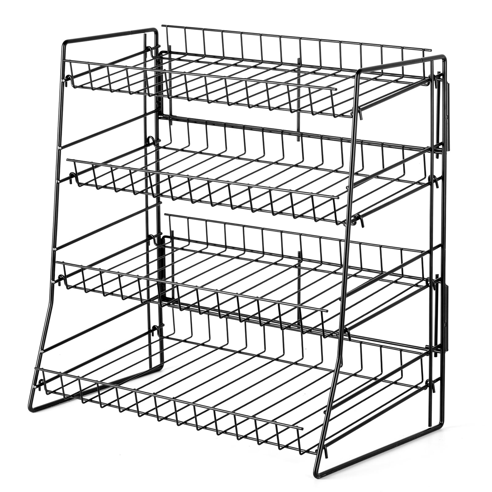 Glolaurge Candy Display Rack, Snack Display Stand, Wire Chip Organizer for Countertop, Stores, Office