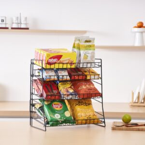 Glolaurge Candy Display Rack, Snack Display Stand, Wire Chip Organizer for Countertop, Stores, Office