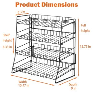 Glolaurge Candy Display Rack, Snack Display Stand, Wire Chip Organizer for Countertop, Stores, Office