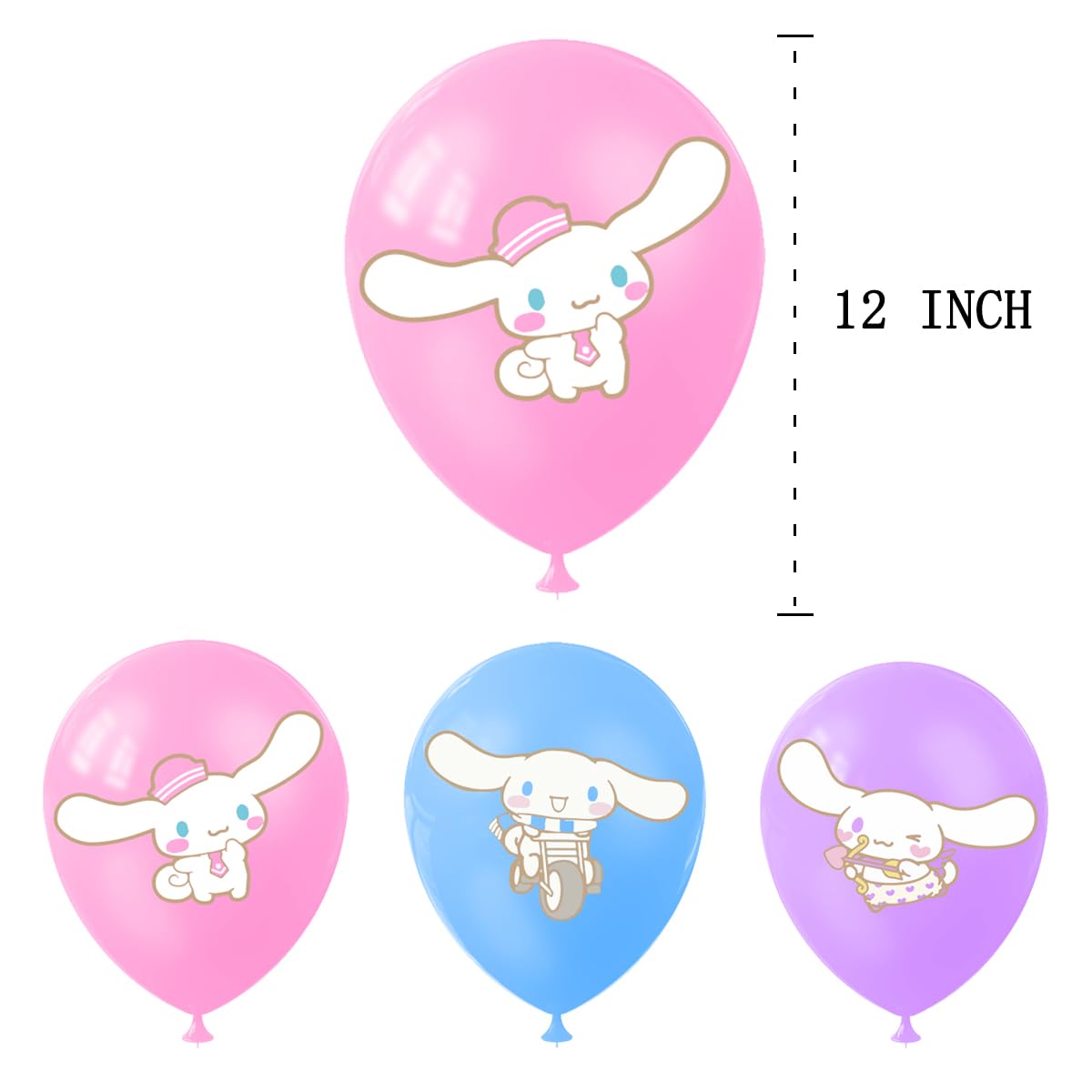 Cinnamoroll Birthday Decorations, Cinnamoroll Party Supplies Including Banner, Balloons, Cake Topper, and Cupcake Toppers