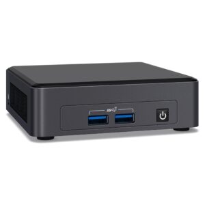 intel nuc 11 pro slim kit, 11th gen, core i7-1165g7, 64 gb ddr4 ram, 1 tb ssd, rj-45, wifi-6,bluetooth, hdmi, windows 11 pro, mini pc + npo cord