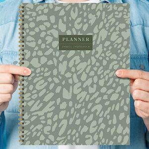 TF PUBLISHING 2024 Wild Sage Large Weekly Monthly Planner | Monthly Life Planner for Women with 2 Page Spreads | 12 Month Calendar and Planning Prompts | Planner for School or Work | 9"x11"