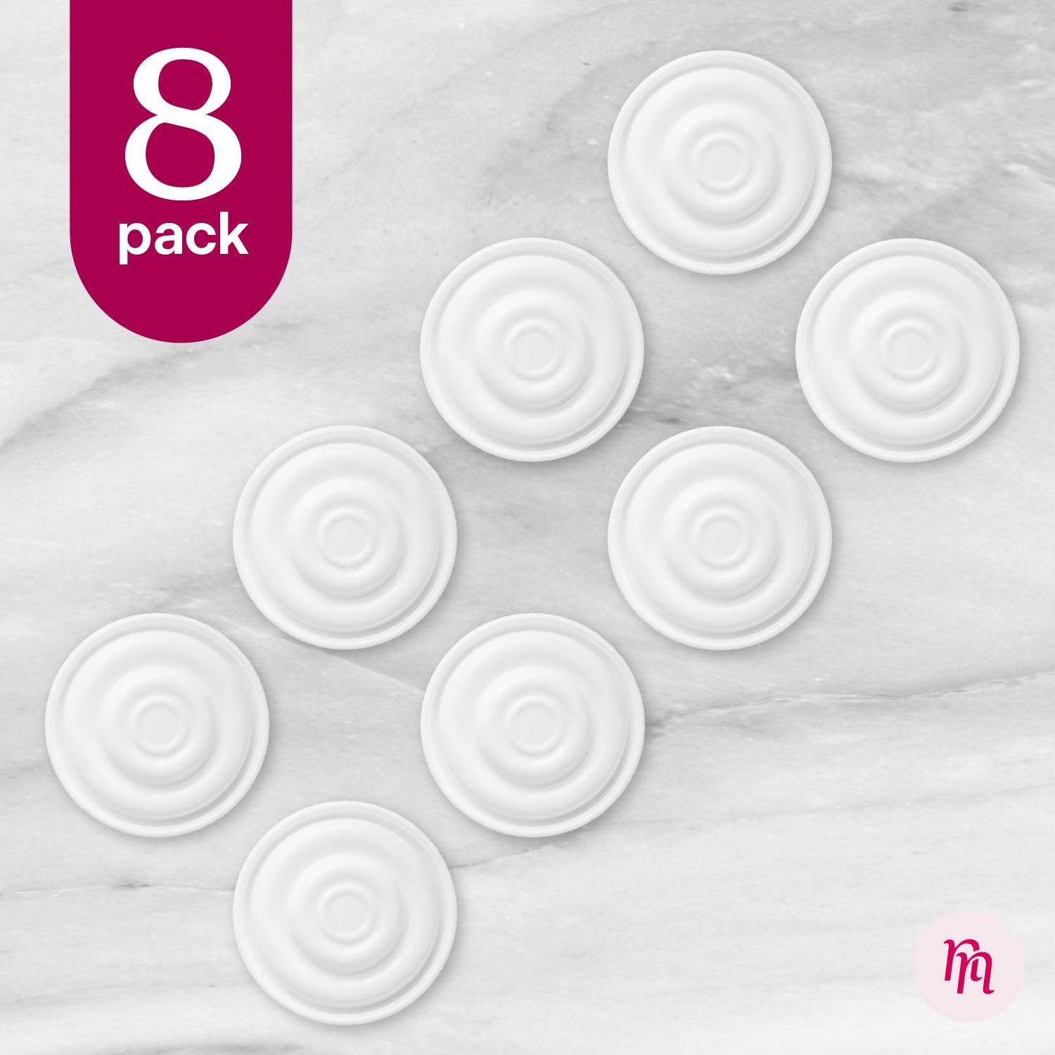 Nurse & Nourish [8 Pack] Membrane for Spectra Backflow Protector Replacement - Breast Pump Inserts for Spectra Replacement Pump Parts S1, S2, 9+ & for Maymom Converter & for Ameda MYA