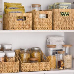 StorageWorks Wicker Baskets for Storage