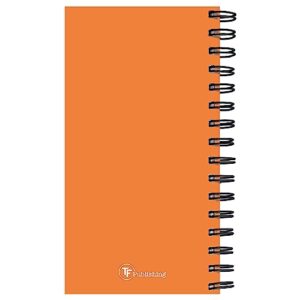 TF PUBLISHING 2024-2025 Citrus Orange 2-Year Small Monthly Pocket Planner | 2-Page Large Calendar Grid and Lined Notes Section in Back | Monthly Day Planner for Purse | 3.5" x 6.5"