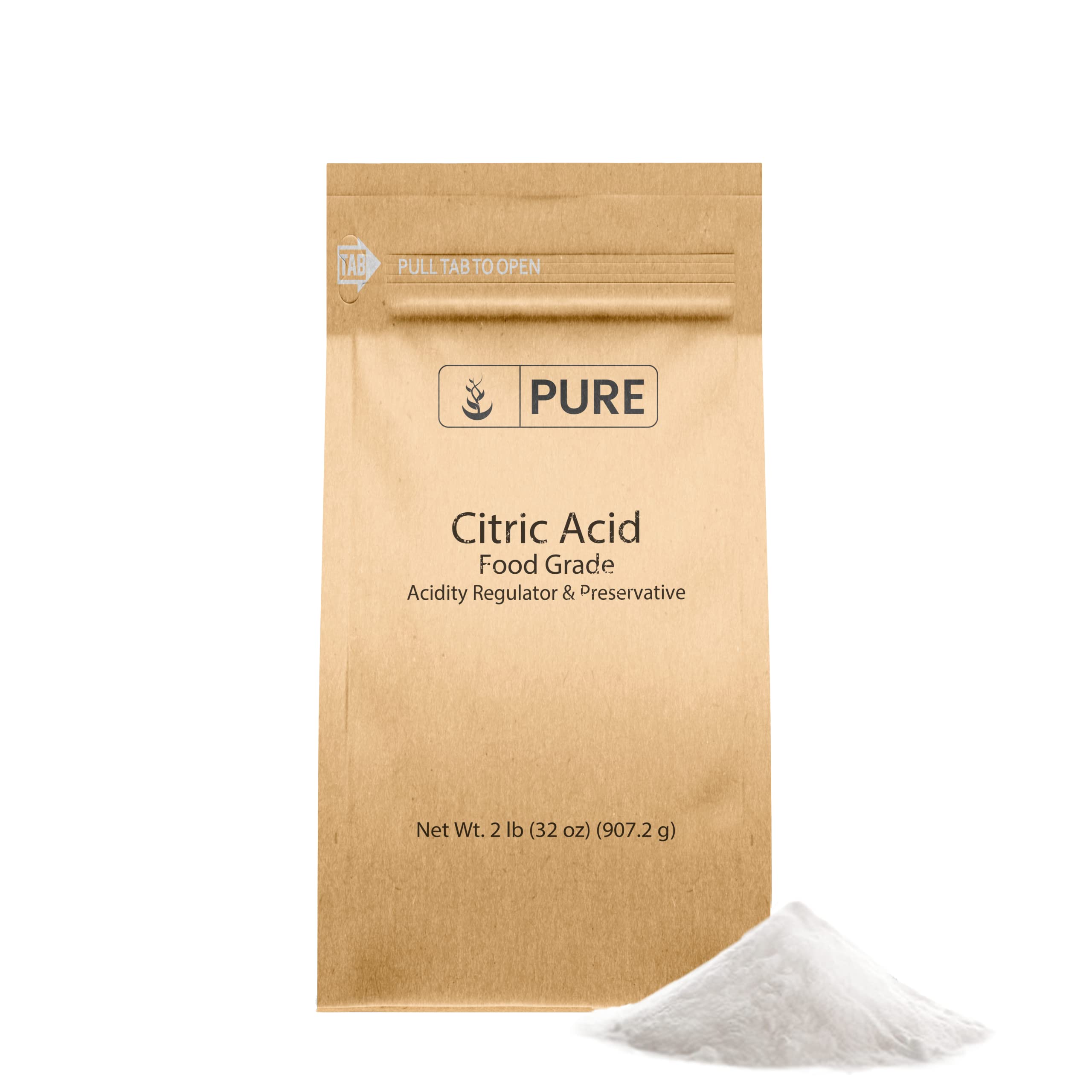 PURE ORIGINAL INGREDIENTS Malic Acid & Citric Acid Bundle, Food Grade, Tart Flavor