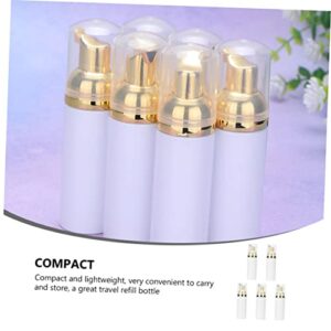 10 pcs Mousse Sparkling Bottle Plastic Foaming Bottles Reusable foaming soap Dispenser Pump Dispenser Bottle Foam Shampoo Bottle Organiser Human Refill Slim Travel Manual Trash can