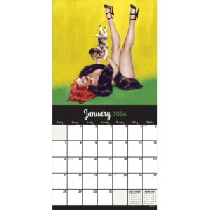 TF PUBLISHING 2024 PinUps Wall Calendar | Large Grids for Appointments and Scheduling | Vertical Monthly Wall Calendar 2024 | Home and Office Organization | Premium Matte Paper | 12"x12”