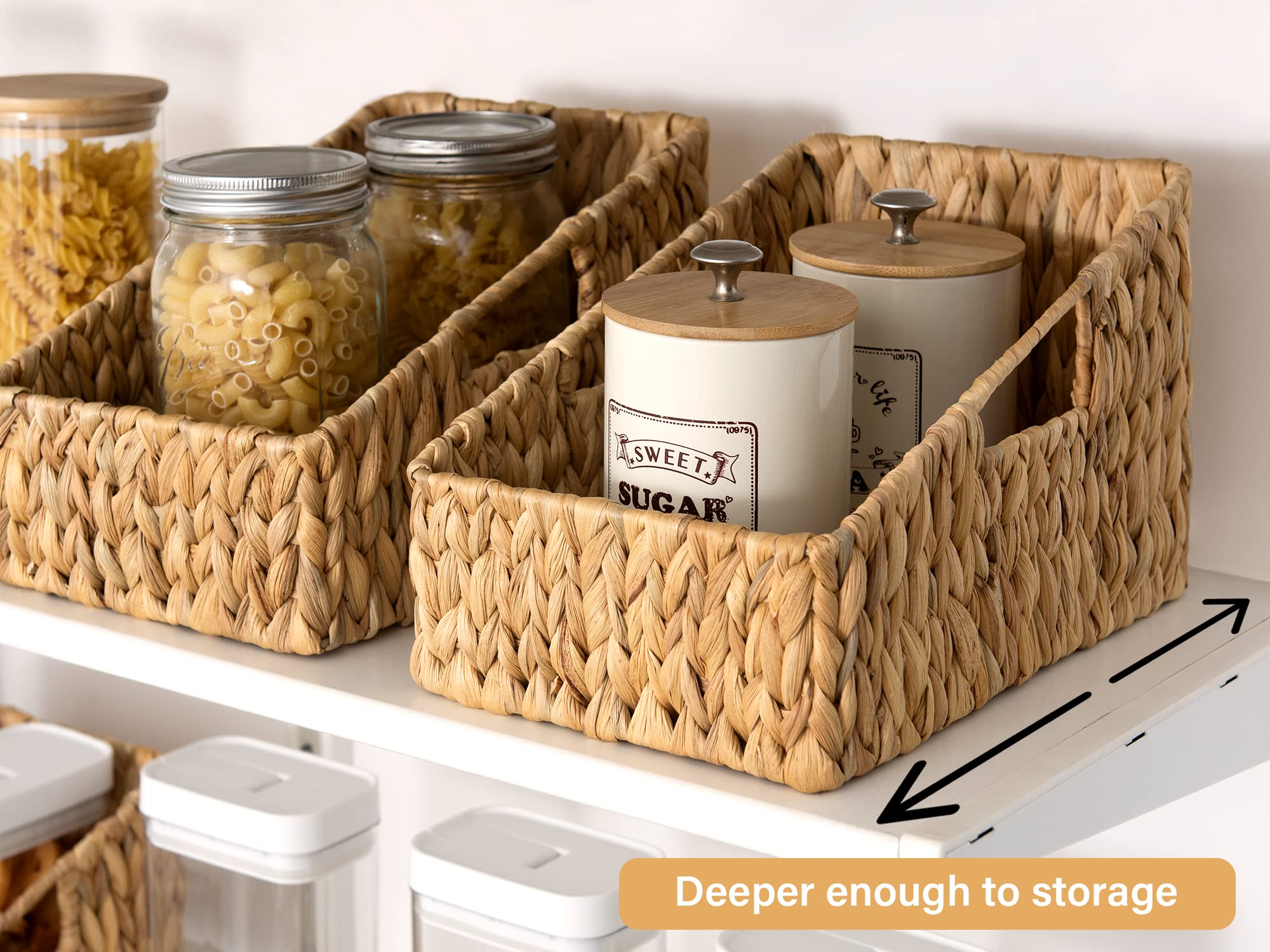 StorageWorks Wicker Baskets for Storage