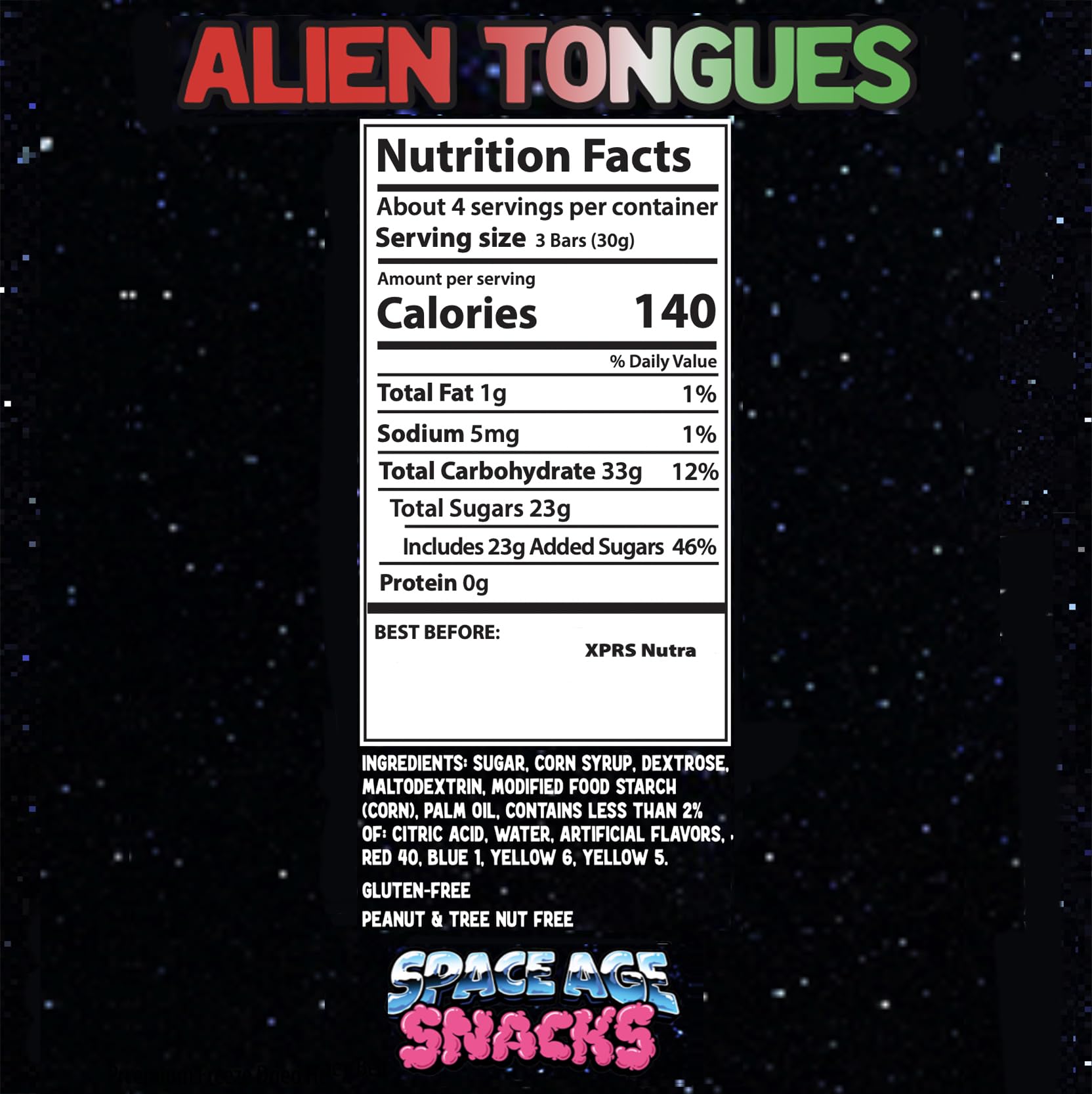 Premium Freeze Dried Alien Tongues Candy - Crunchy Freeze Dried Candy Shipped in Box for Extra Protection - Freeze Dry Candy Dry Freeze Candy for All Ages (4 Ounce)