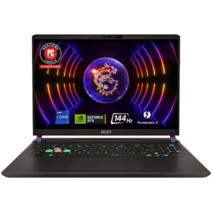 msi vector gp68hx laptop: intel core i9-13950hx, geforce rtx 4080, 16" fhd+, 144hz, 16gb ddr5, 1tb nvme ssd, usb 3.2 gen2 type c w/dp, thunderbolt 4, win11 home: 13vh-098us