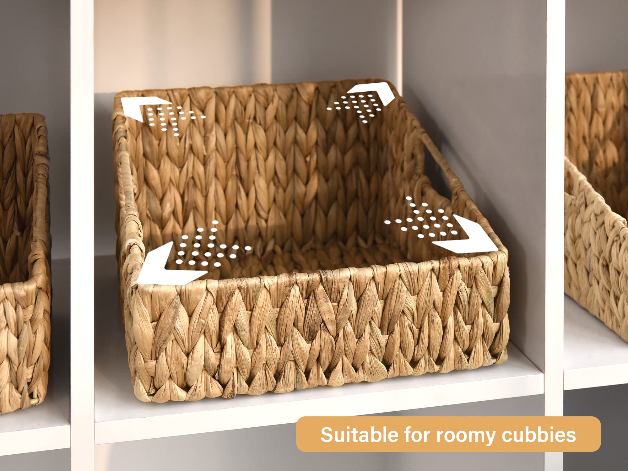 StorageWorks Wicker Baskets for Storage