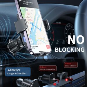 APPS2Car Wireless Car Charger Auto Clamping Wireless Car Charger Mount Car Phone Holder Wireless Charger for Dashboard & Air Vent Phone Mount for Car Wireless Charging for iPhone 15/14/13 Galaxy etc