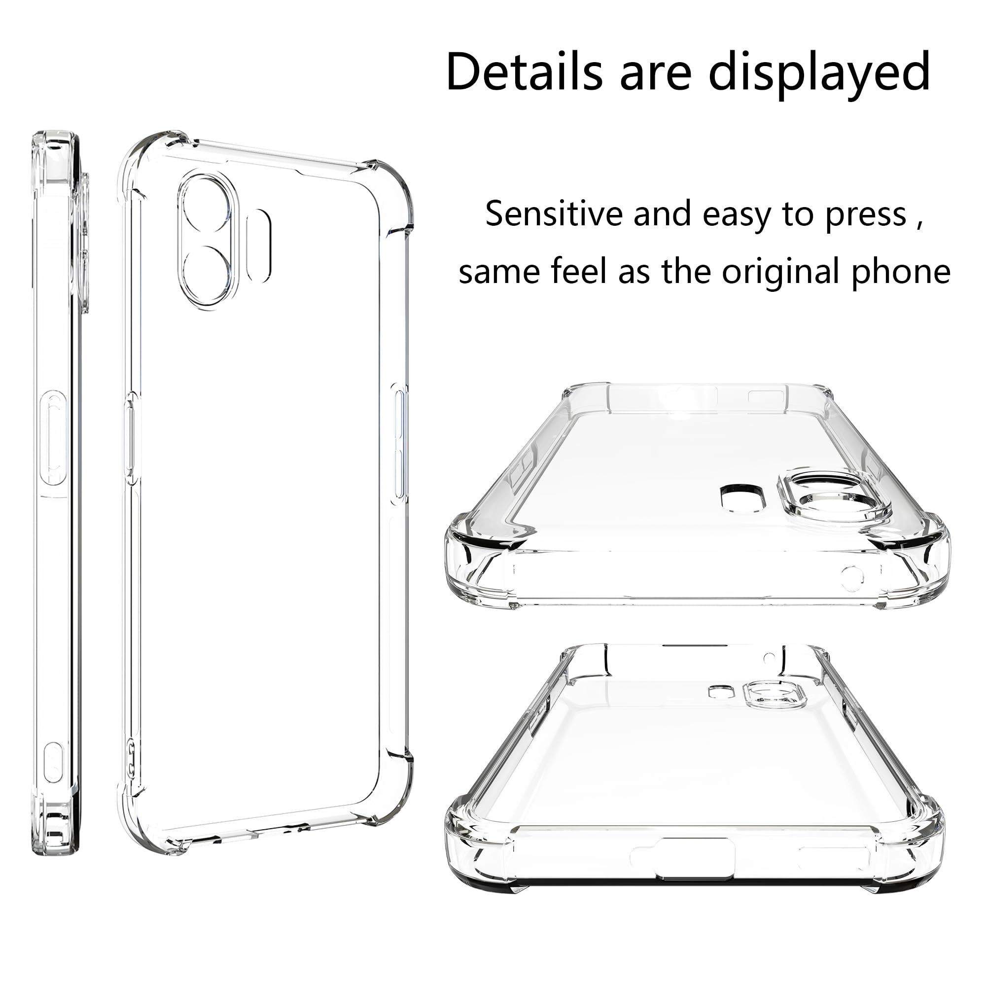 Suttkue for Nothing Phone (2) Case,high qualit,TPU Rubber Skin,Scratch Resistant,FlexibleFull Protection,Anti-Skid