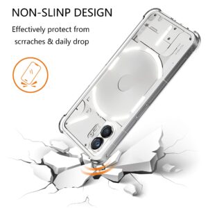 Suttkue for Nothing Phone (2) Case,high qualit,TPU Rubber Skin,Scratch Resistant,FlexibleFull Protection,Anti-Skid