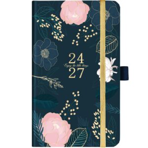 2024-2027 pocket planner - jul 2024 - jun 2027, 3 year monthly planner 2024-2027, academic planner, monthly pocket planner/calendar, 6.3" x 3.8", 60 note pages, inner pocket, pen loop, elastic closure