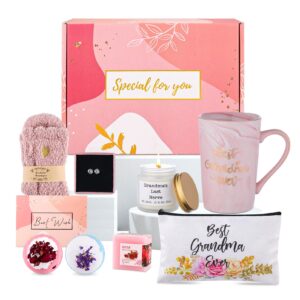 ywduoying gifts for grandma birthday gift box from granddaughter best grandma ever coffee mugs thoughtful gifts basket presents for grandmother grandma nana gigi mimi