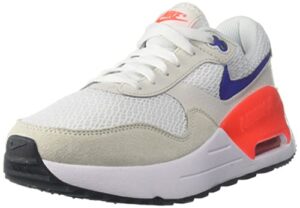 nike women's w air max systm running shoes, white/lapis-phantom-bright crimson, 9