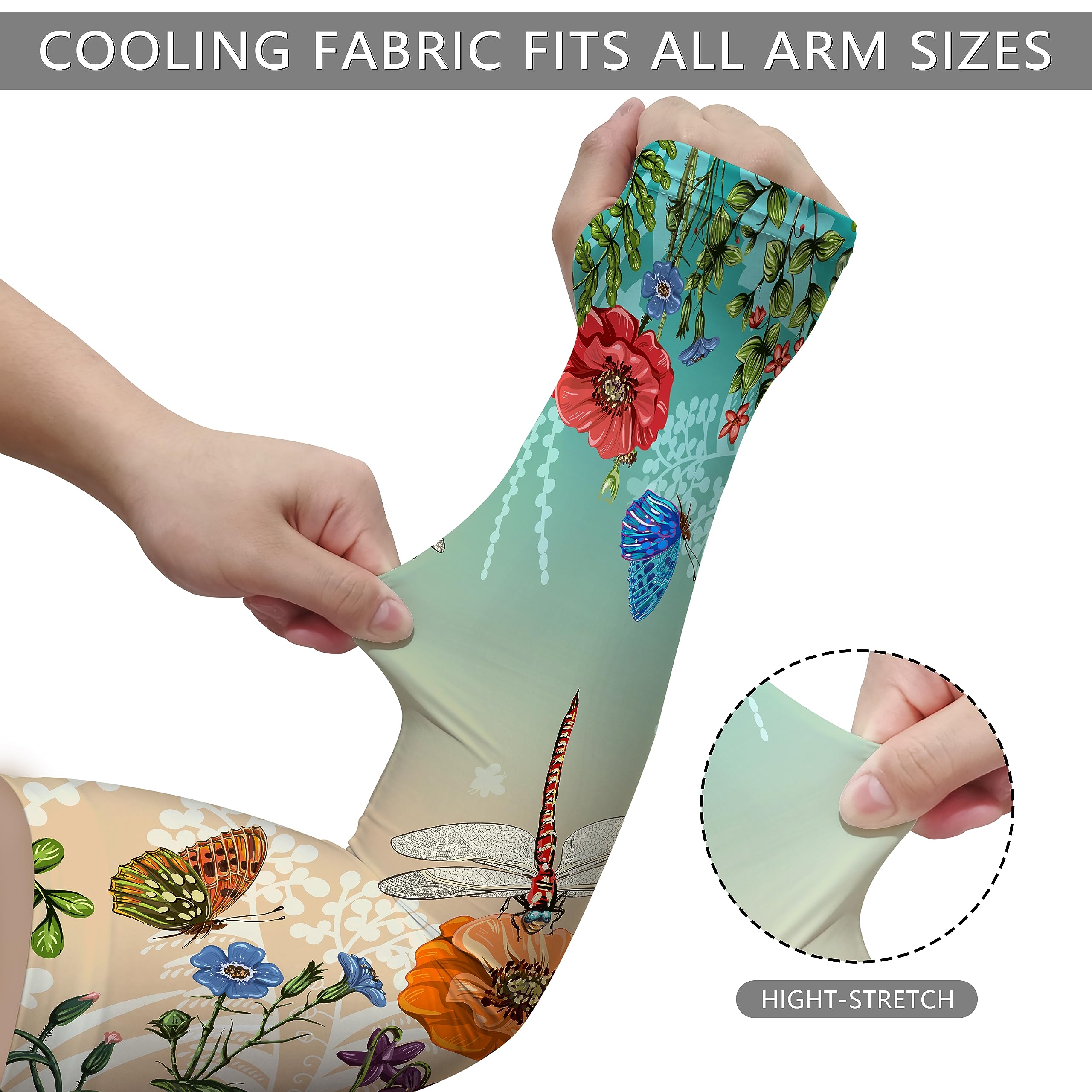 YPHCDO Gardening Sleeves for Women Farm Sun Protection Thorn Proof Cooling Arm Sleeves to Cover Arms for Garden Sports