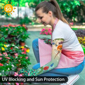 YPHCDO Gardening Sleeves for Women Farm Sun Protection Thorn Proof Cooling Arm Sleeves to Cover Arms for Garden Sports