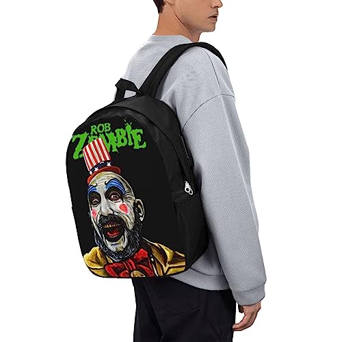 HMLTD Rob Terror Movies Zombie Laptop Backpack With USB port Classic Backpack Fits Notebook Travel Backpack Sports Backpack