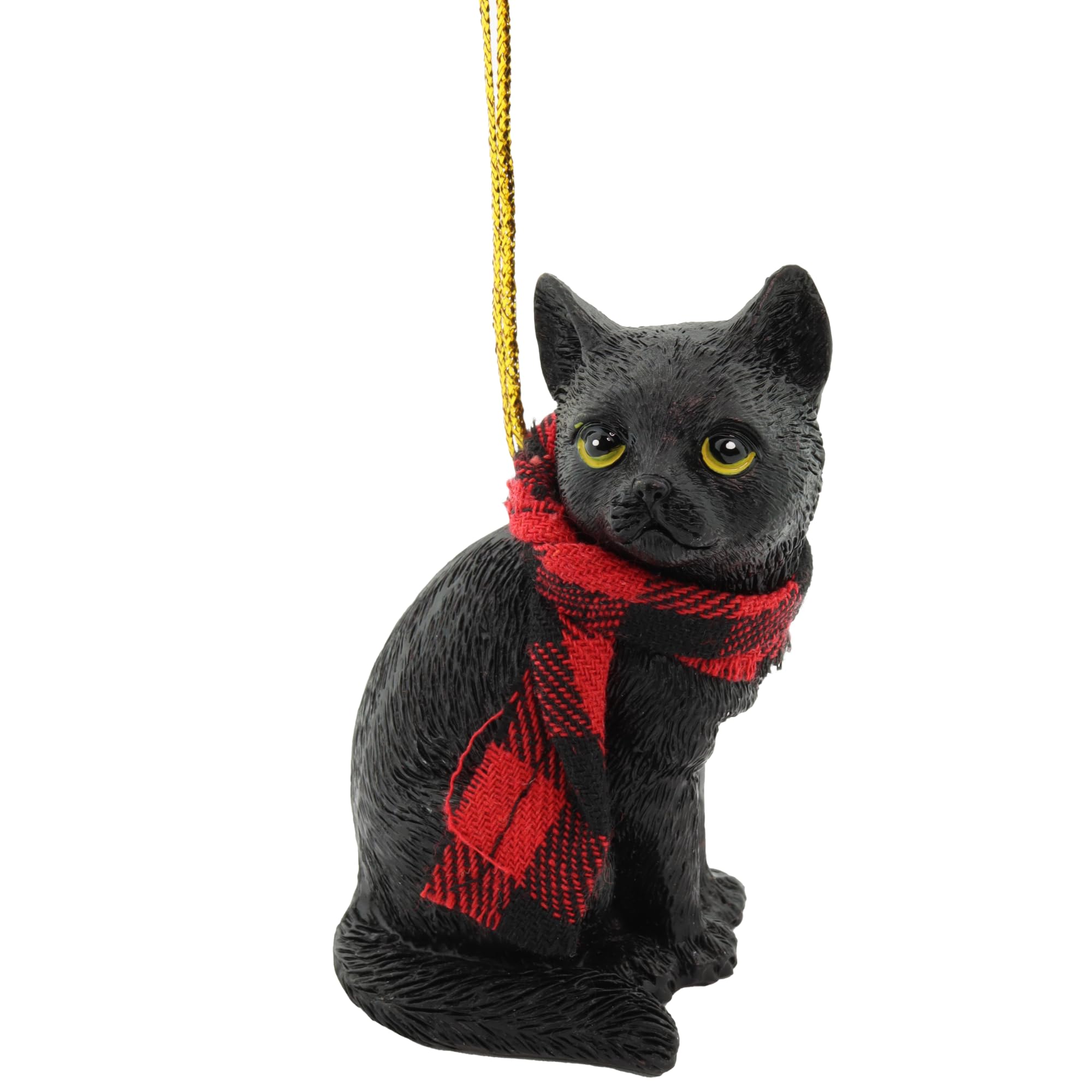 Black Cat Christmas Tree Ornament 3 Inches