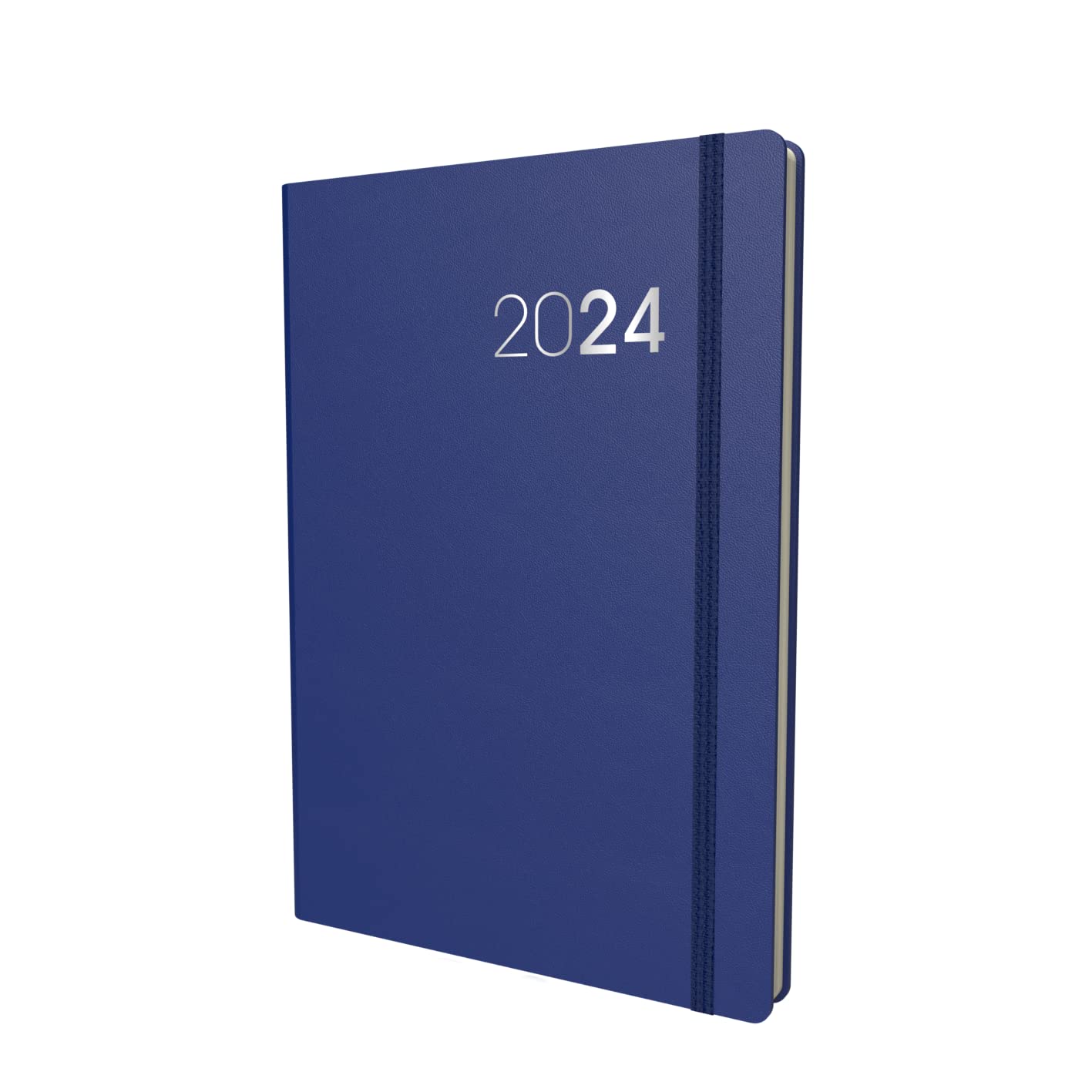 Collins Legacy Weekly Planner 2024 - Daily Planner 2024 Diary - Soft Touch Flexible Cover Weekly Calendar 2024 - A5 Size Agenda 2024 (Blue)