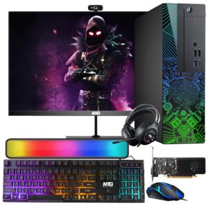 lumos 8 gaming desktop pc, intel core i5 7th gen, 16gb ram, 2tb hdd, gt 1030 2gb ddr5 graphics card, 22 inch 75hz monitor, pci-e bluetooth | wi-fi, rgb kit, win 10 pro (renewed)