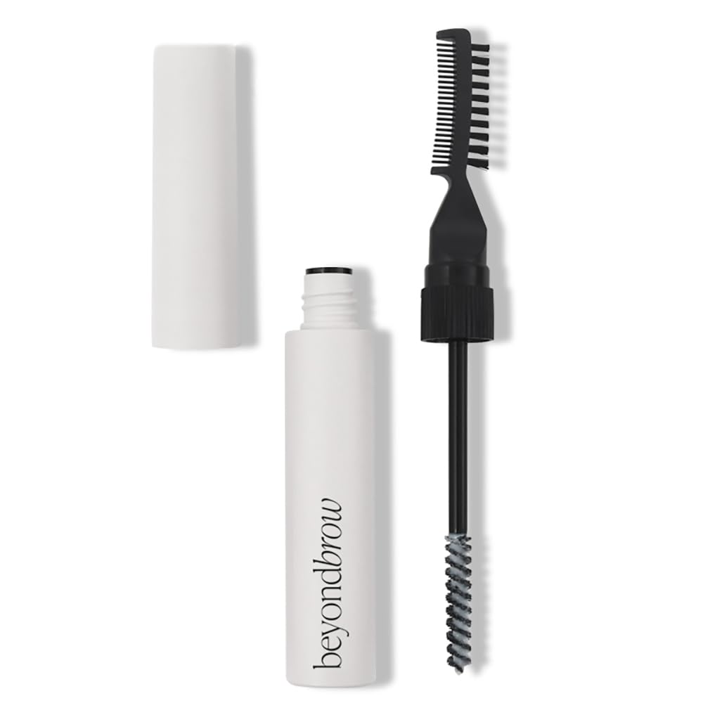 BEYONDBROW 3D Brow Gel & Wax with Lamination Effect, 2-In-1 Hybrid Formula - From Soft, Natural Brows to Fluffy, Feather Brows - Vegan, Cruelty-free, Long Lasting, Water-resistant