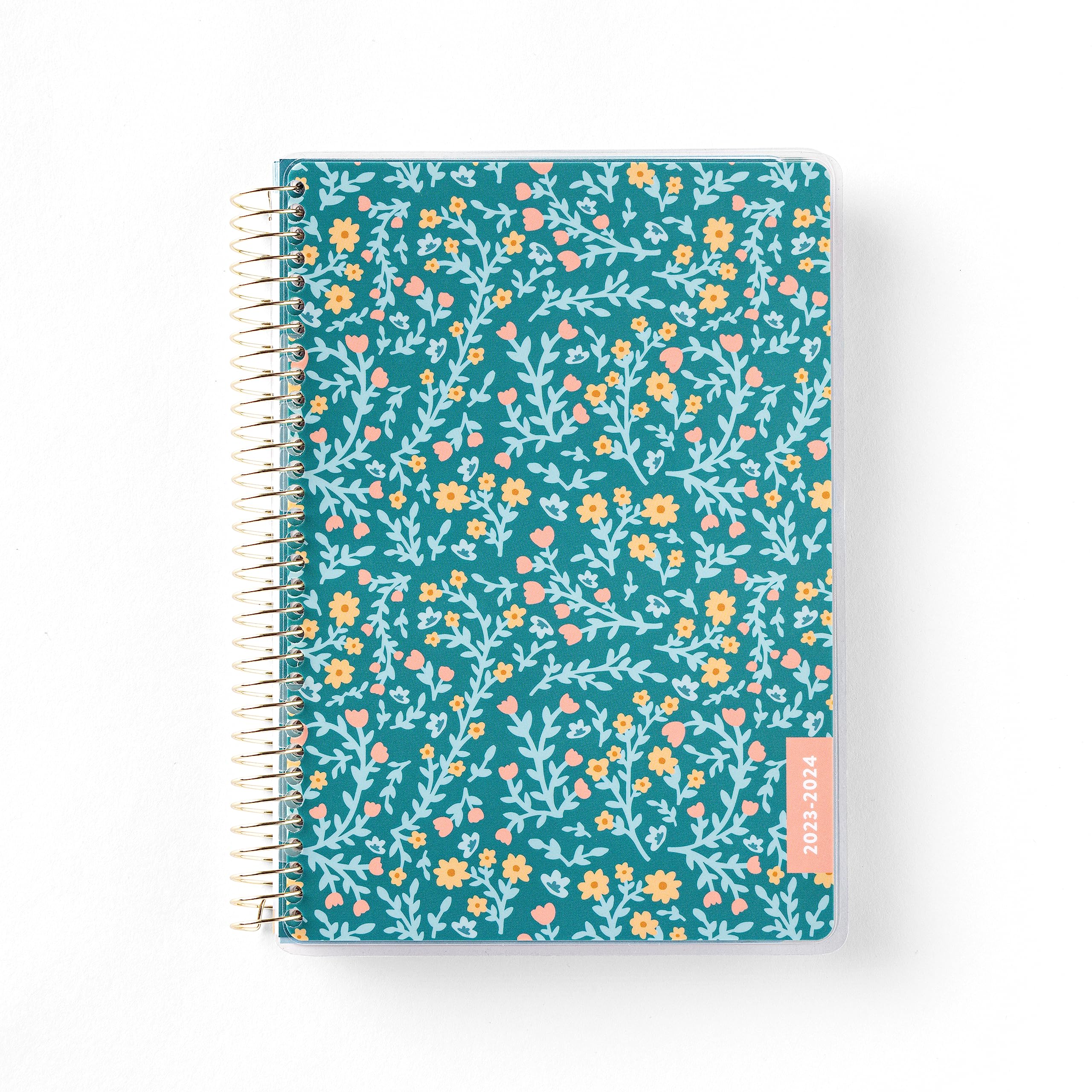 PPP Academic Planner 2023-2024 (Floral) - Student Planner | Weekly & Monthly Checklist | Class Schedule Layout | Budget & Savings Worksheets | Sturdy Coil Binding w/Stickers | Poly Laminated Cover…