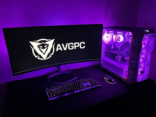 AVGPC Blizzard Gaming Computer - Intel i7 12700KF 8-Core 3.5 GHz, RTX 4060 8GB, 32GB DDR4 3600MHz, 240MM Liquid Cooler, 1TB NVMe M.2 SSD, TD500 Mesh White Case, WiFi/AC, Windows 11