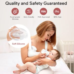 Wearable Breast Pump，Double Hands-Free Electric Breast Pump,Painless Portable Breast Pump with 3 Modes&9 Levels,Low Niose&LED Display,Memory Function,Double-Sealed Flange(19-25mm) -White,2 Pack