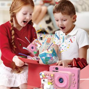 Kids Unicorn Camera Toys for Grils Boys: Kizeefun Mini HD Selfie Video Digital Camera for 3-12 Year Old Children, Christmas Birthday Gifts for 3 4 5 6 7 8 9 Baby Toddler