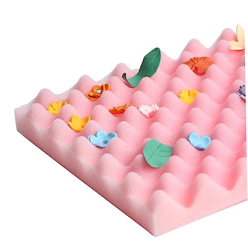 UPKOCH 4 PCS Gumpaste Dry Flower Sponge Mats gum paste foam tray dry flowers for decoration cake flower sponge fondant forming mat hand decor fondant cake dried flowers foam board