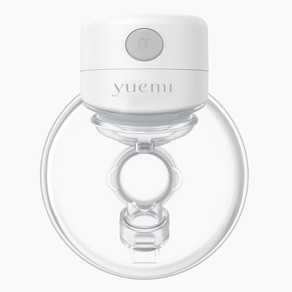 Yuemi Wearable Electric Breast Pump Hands Free, 2 Modes, 9 Levels | 24mm Flange, 2 Pack Milk Extraction Breast Pump for Effortless Pumping