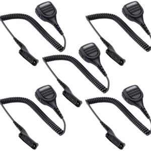 commountain Speaker Mic Compatible with Motorola Radios APX 6000, APX 7000, APX 8000, APX 4000, XPR 7350e, XPR 7550, XPR 7550e, XPR 7580e, APX6000, XPR7550e, APX XPR Shoulder Microphone-5 Pack