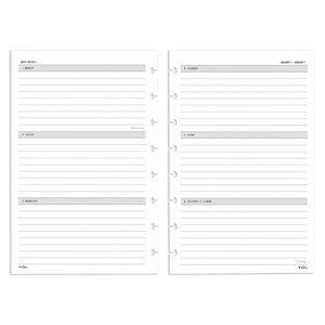 2024 TUL® Discbound Weekly/Monthly Planner Refill Pages, Junior Size