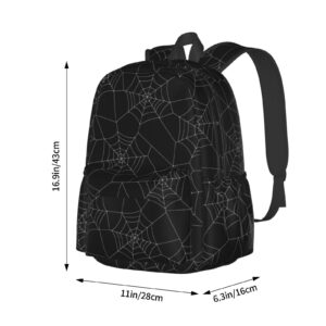 SDERDZSE Halloween Bats Goth Backpack Casual Large Capacity Daypack Lightweight Travel Backpack For Men Women