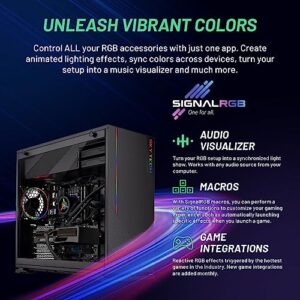 Skytech Azure Gaming PC, Ryzen 7 5700X 3.4 GHz (4.6GHz Turbo Boost), NVIDIA RTX 4060 8GB GDDR6X, 1TB NVME, 16GB DDR4 RAM 3200, 650W Gold PSU, Wi-Fi, Win 11 Home