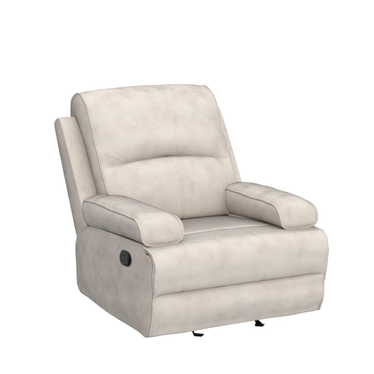 Harkawon Recliner Chair Glider Rocking Recliner Fabric Chair, Comfy Upholstered Glider Rocker for Nursery, Modern Armchair with Tall Back for Living Room, Bedroom