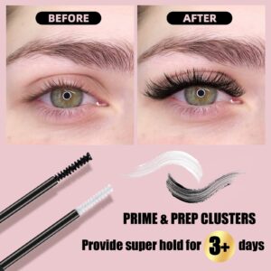 Lash Clusters DIY Eyelash Extensions 10 Pairs Higu clace Manga Cluster Lashes Bond And Seal