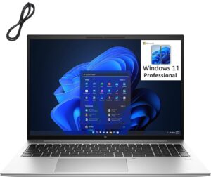 hp 2023 elitebook 860 g9 laptop, 16" fhd+ business computer, 12th gen intel 12-core i7-1260p, 32gb ddr5 ram, 1tb pcie ssd, wifi 6e, backlit kb, fingerprint reader, windows 11 pro, az-xut cable