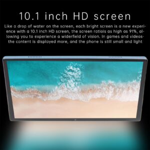 2 in 1 Tablet with Keyboard, 10.1 Inch 1960X1080 HD 5G WiFi Tablet for Android12, 8GB RAM 256GB ROM, Octa Core PC Tablet USB C Charging with 8MP Front 16MP Rear Cameras (US Plug)