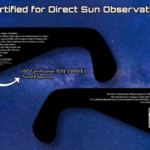 Premium Solar Eclipse Viewing Glasses - Safe, CE Certified, Durable Paper Frames - Pack of 2 - Perfect for Astro Enthusiasts and Outdoor Events