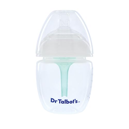 Dr. Talbot's Anti-Colic Bottles - 6 oz (2-Pack) - Baby Bottles for Newborn Babies 0+ Months - Self Sterilizing Newborn Bottles with Slow Flow Soft Flex Nipple and Advanced Venting System